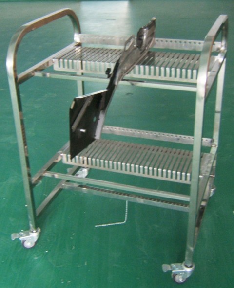 Universal GSM Feeder Carts SMT Feeder storage Cart , Feeder Holder